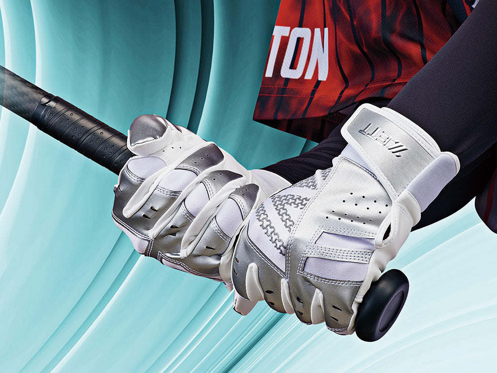 握り込むときのストレスを軽減。大胆なアシンメトリーデザインが映える！ 一般用【FLEXIBLE BATTING GLOVE BG17012B | 【ZETT】ゼットベースボールオフィシャルサイト